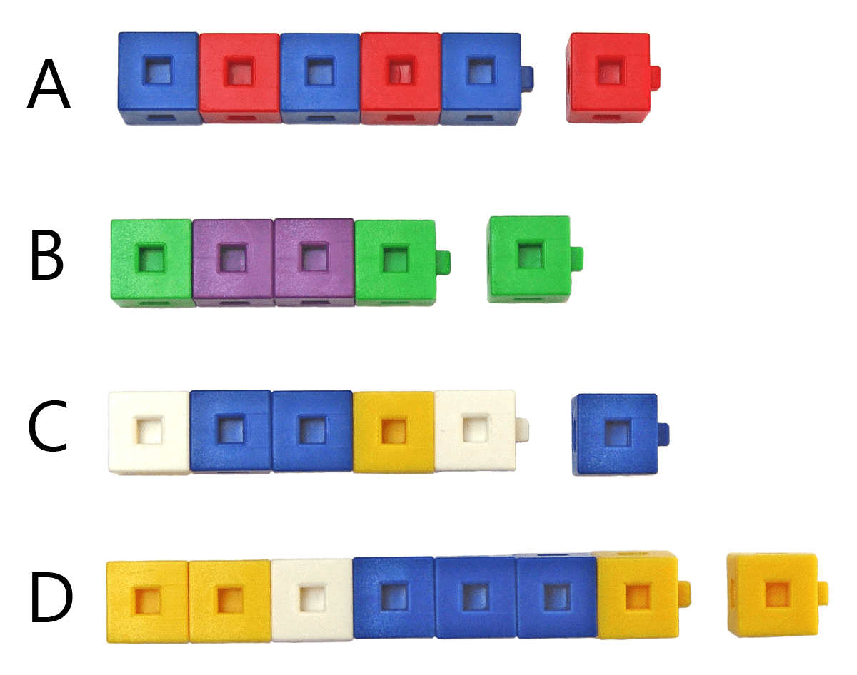 3 Mønstre med centicubes