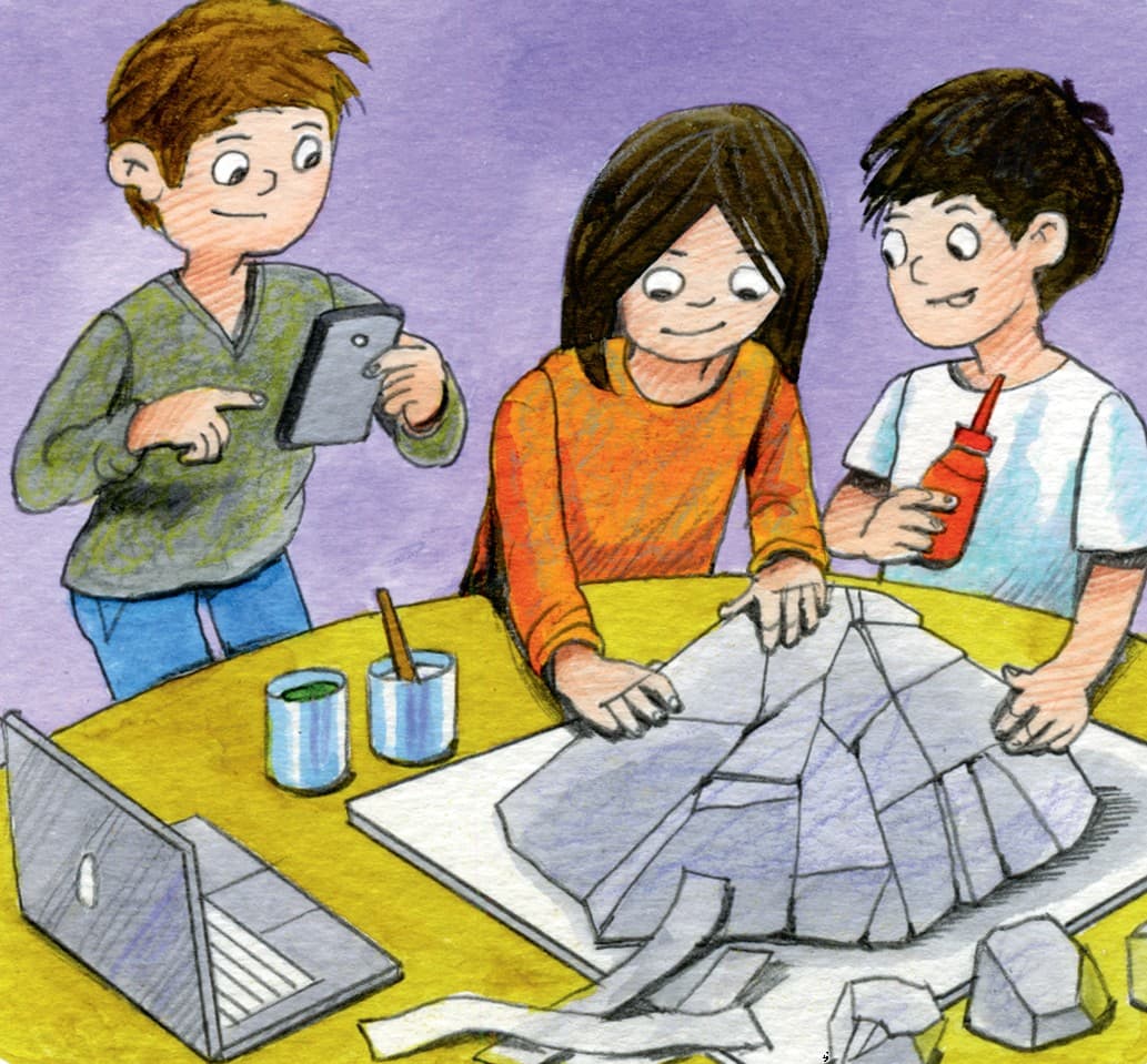 Lav en model af en vulkan og en præsentation